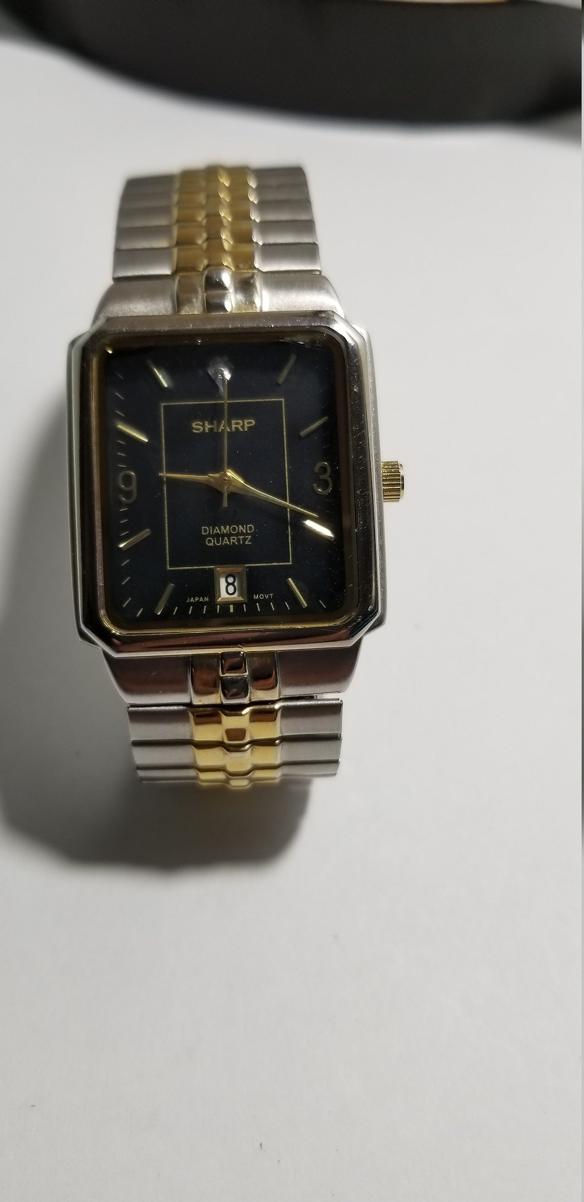 VINTAGE SHARP Quartz Watch Men Watch Stretchable Band Working | Etsy