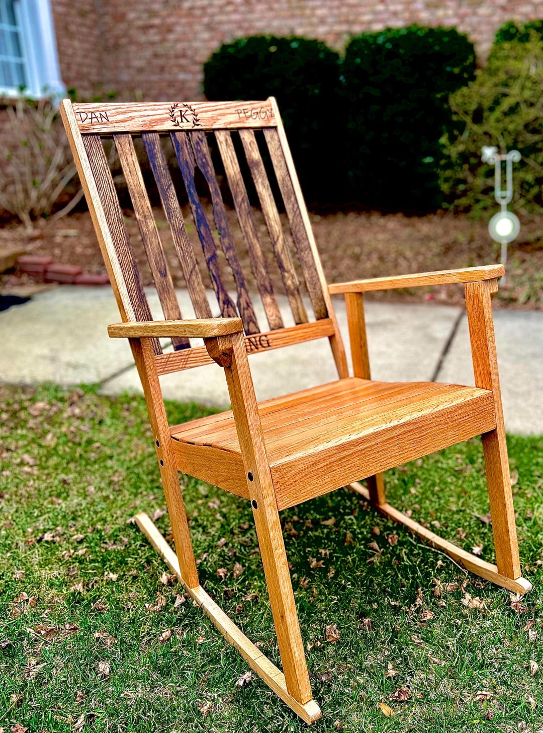 Rustic Americana Rocking Chair - Etsy