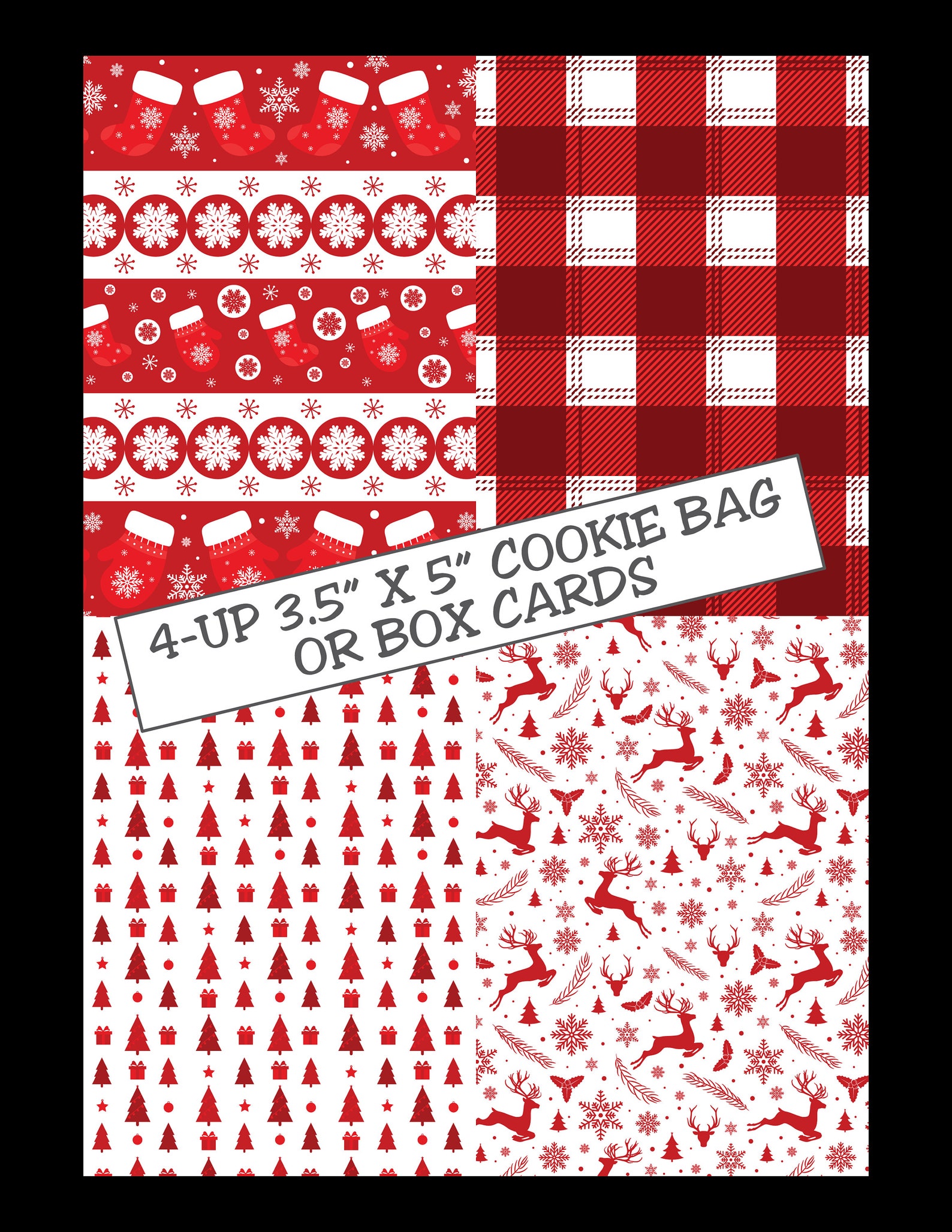 DIGITAL Background Red Christmas Prints Instant Download Printable PNG ...