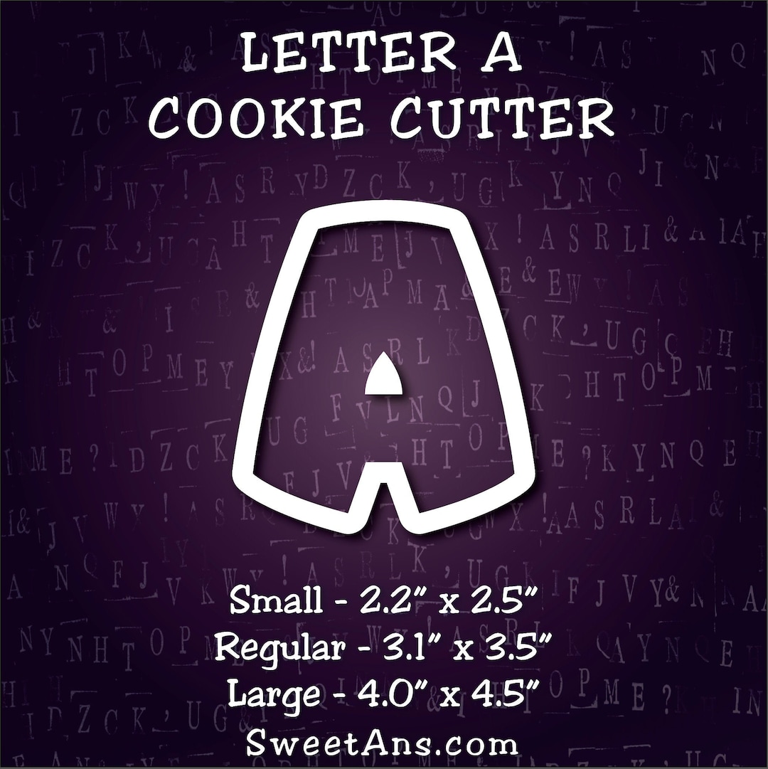 Alphabet Letters 3D Cookie Cutters INDIVIDUAL LETTERS - Etsy