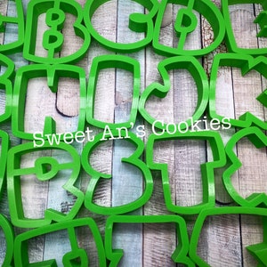 Alphabet Letters 3D Cookie Cutters INDIVIDUAL LETTERS - Etsy
