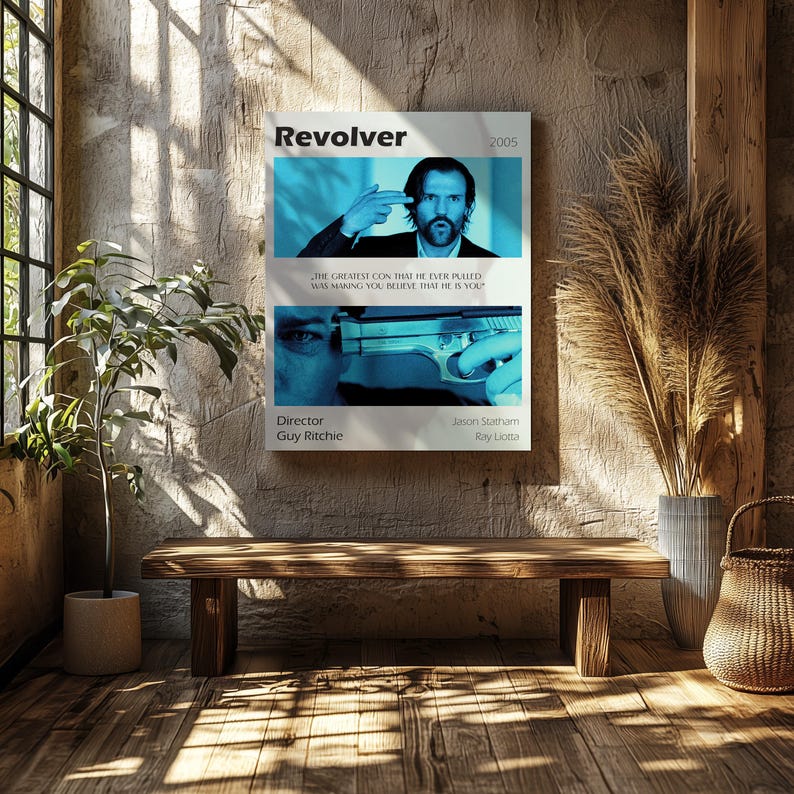 Revolver (2005) Minimalist Movie Poster - Guy Ritchie Film Art ...