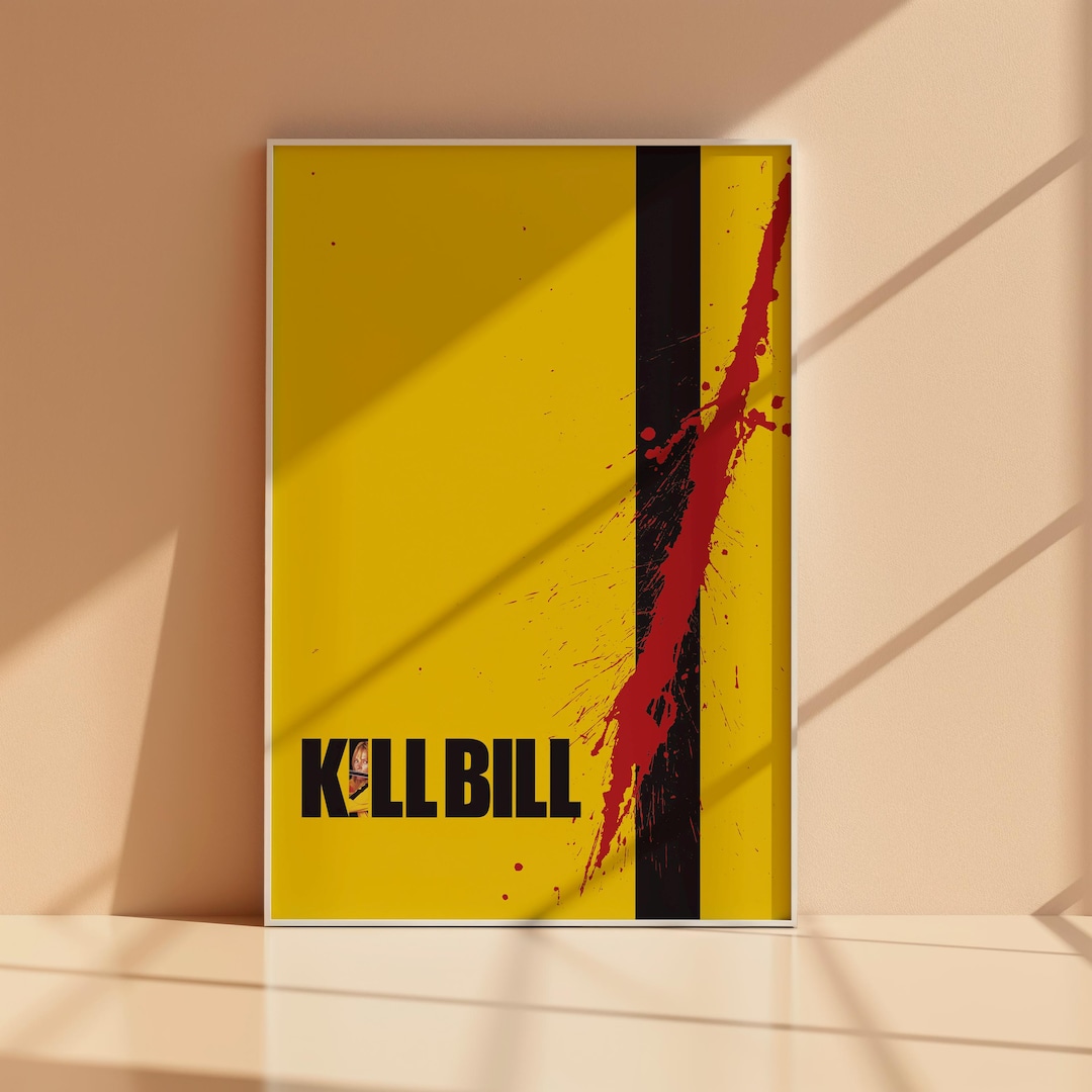 Kill Bill Movie Wall Art Poster -minimalistic Digital Poster Wall Art ...