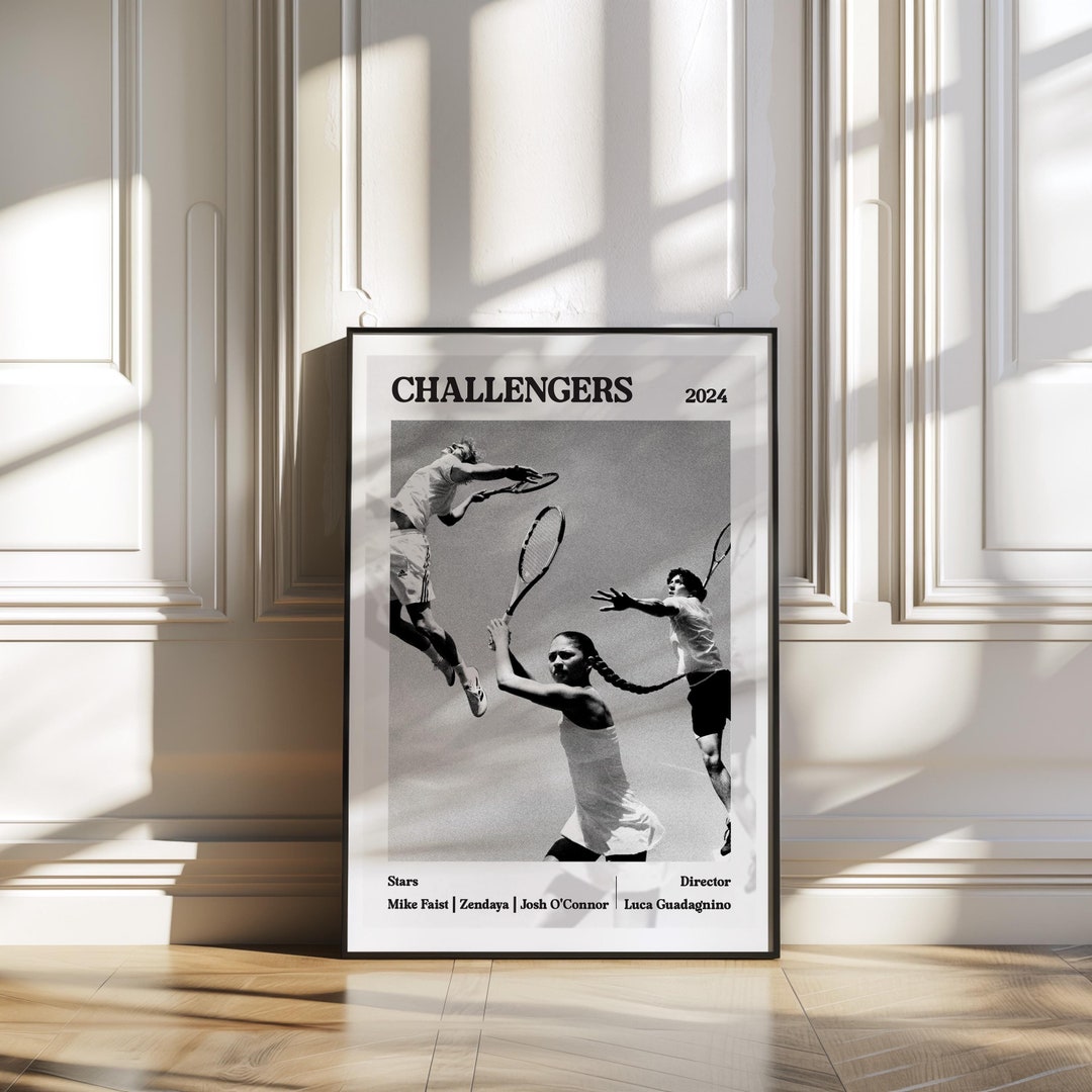 Challengers Movie Poster - Zendaya Tennis Film, Minimalist Art (digital ...