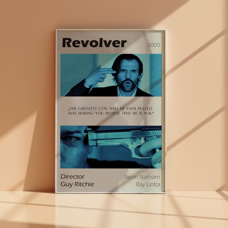 Revolver (2005) Minimalist Movie Poster - Guy Ritchie Film Art ...