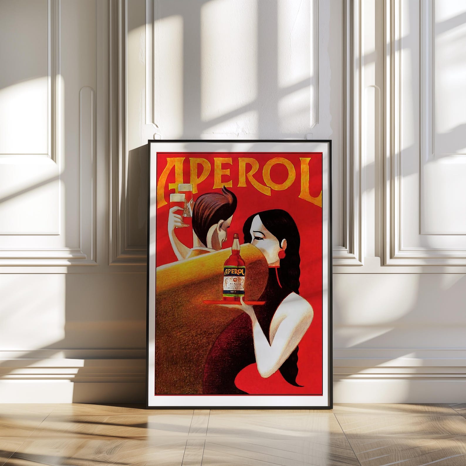Vintage Aperol Poster - Retro Italian Bar Art Print, Aperitivo, Mid ...