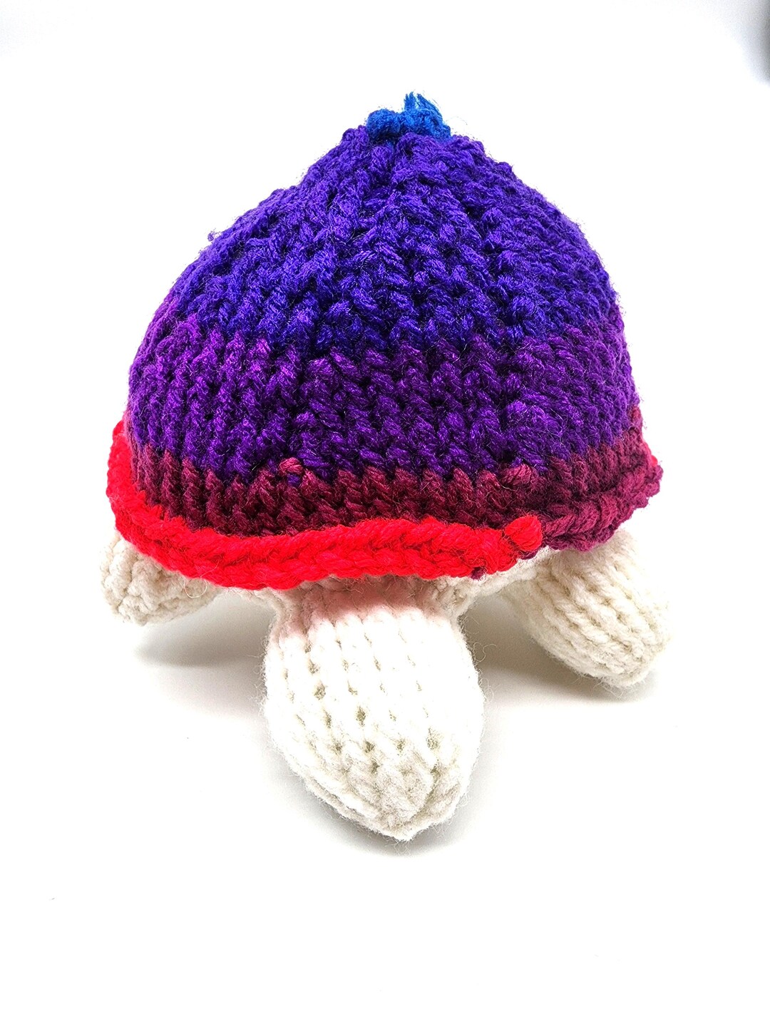 Blue and Purple Turtle, Stuffed Animal, Hand Knit Toy Plushie - Etsy