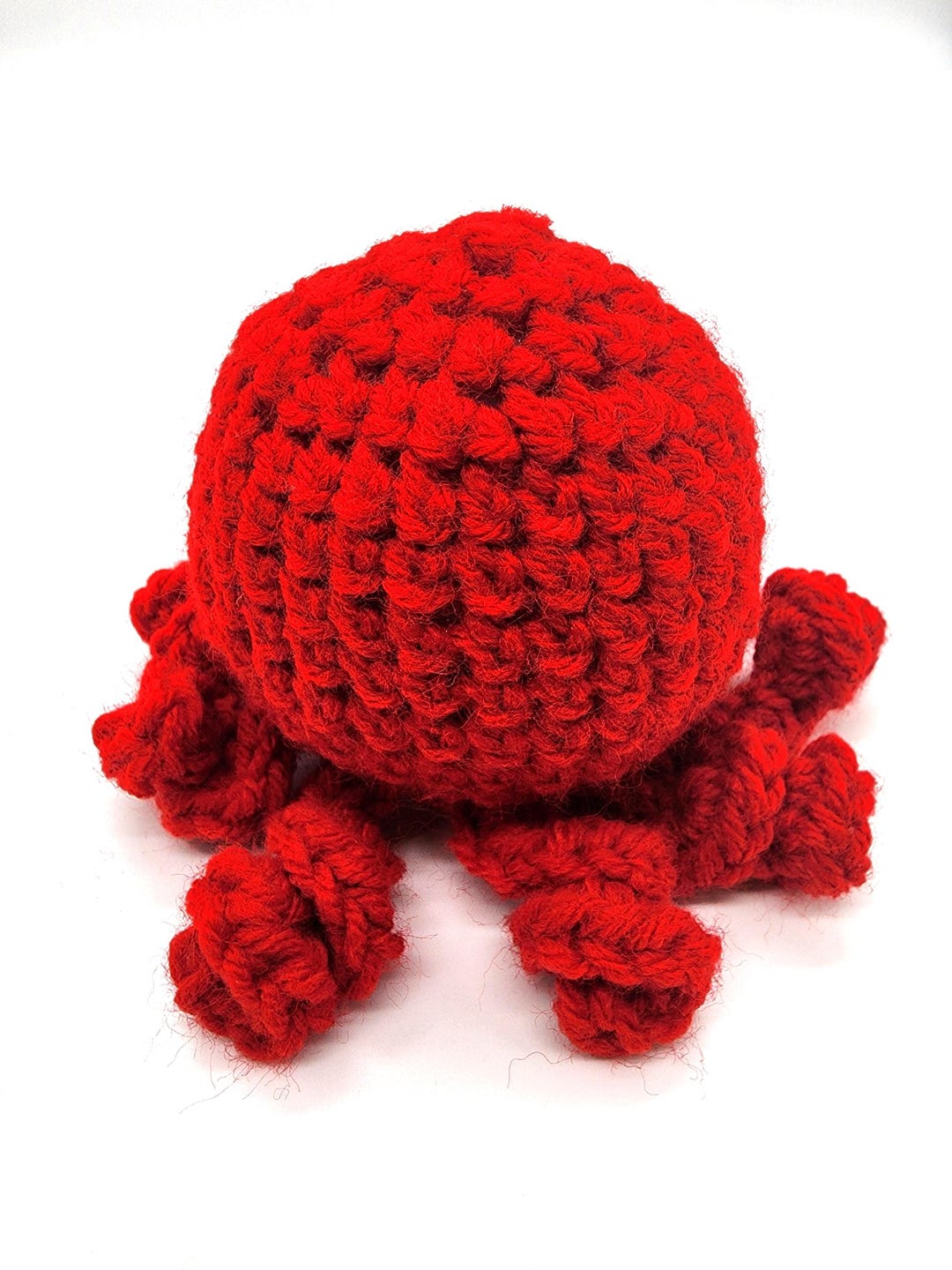 Red Octopus, Stuffed Animal Creature, Hand Crochet Toy Plushie - Etsy