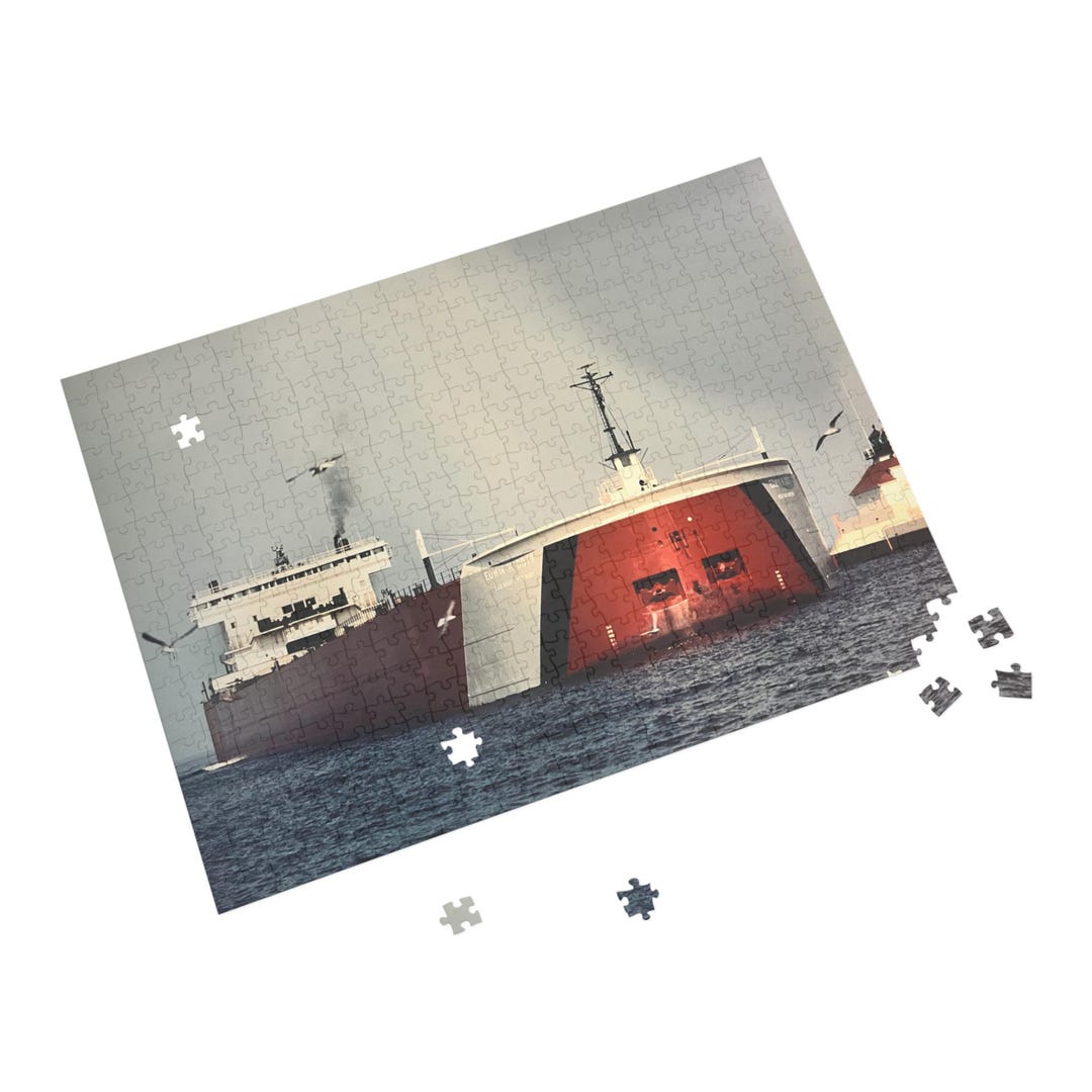Edwin Gott Tugboat Jigsaw Puzzle 96, 252, 500, 1,000 Piece - Etsy