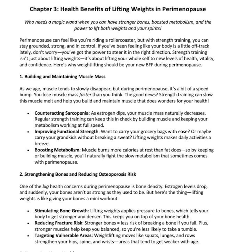 Ignite the Shift: Thriving in Perimenopause - Etsy