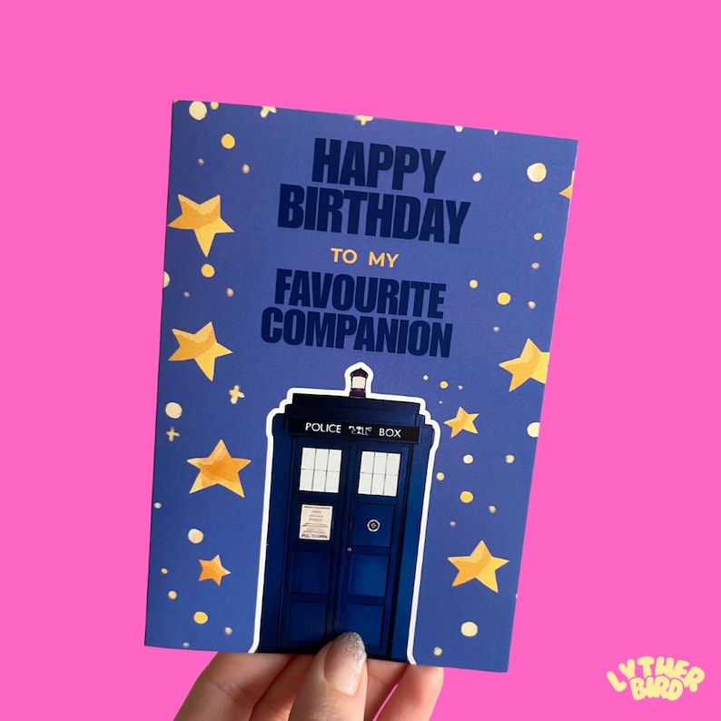 Doctor Who Inspired Birthday Card - Etsy UK