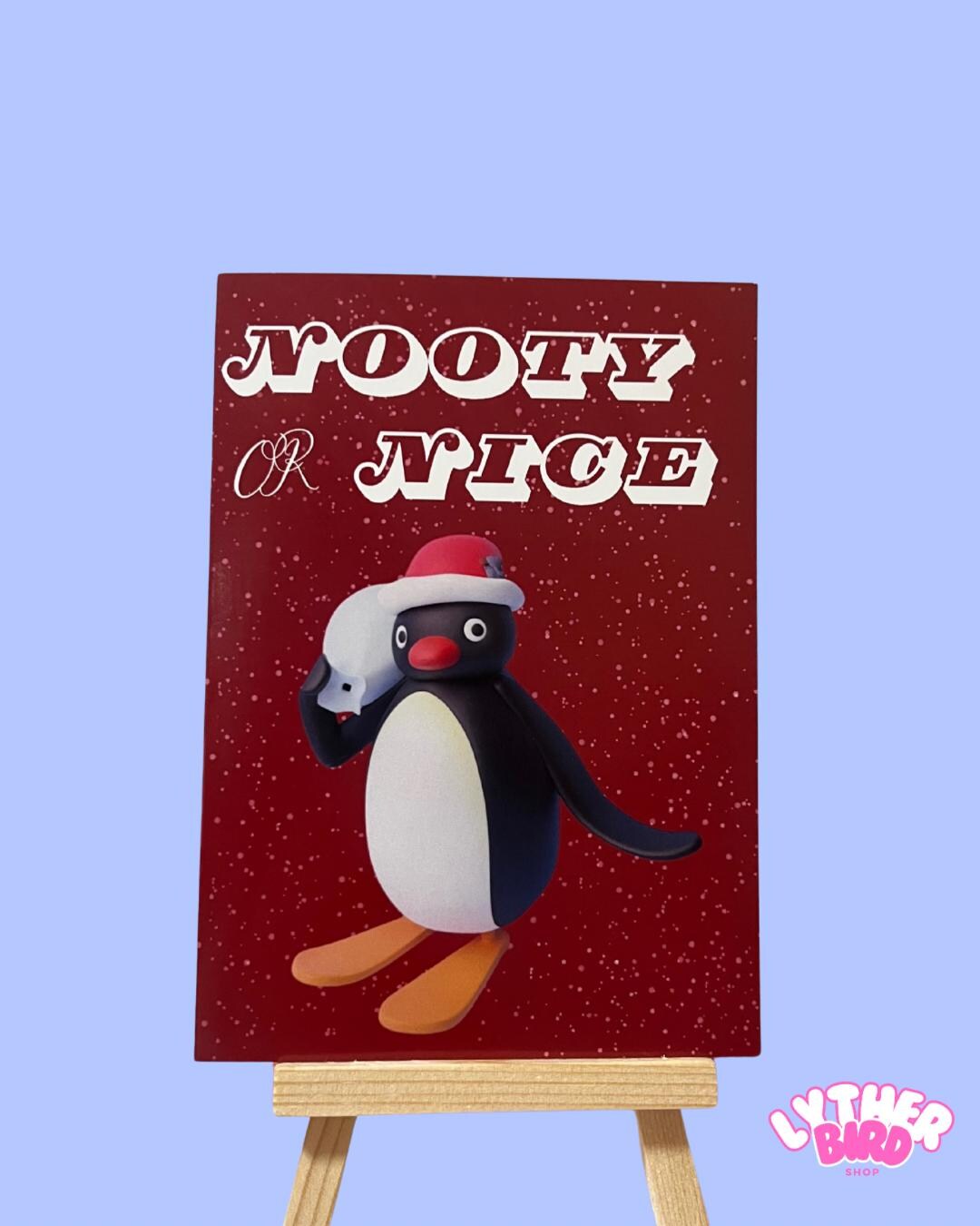 Pingu Inspired Christmas Card - Etsy