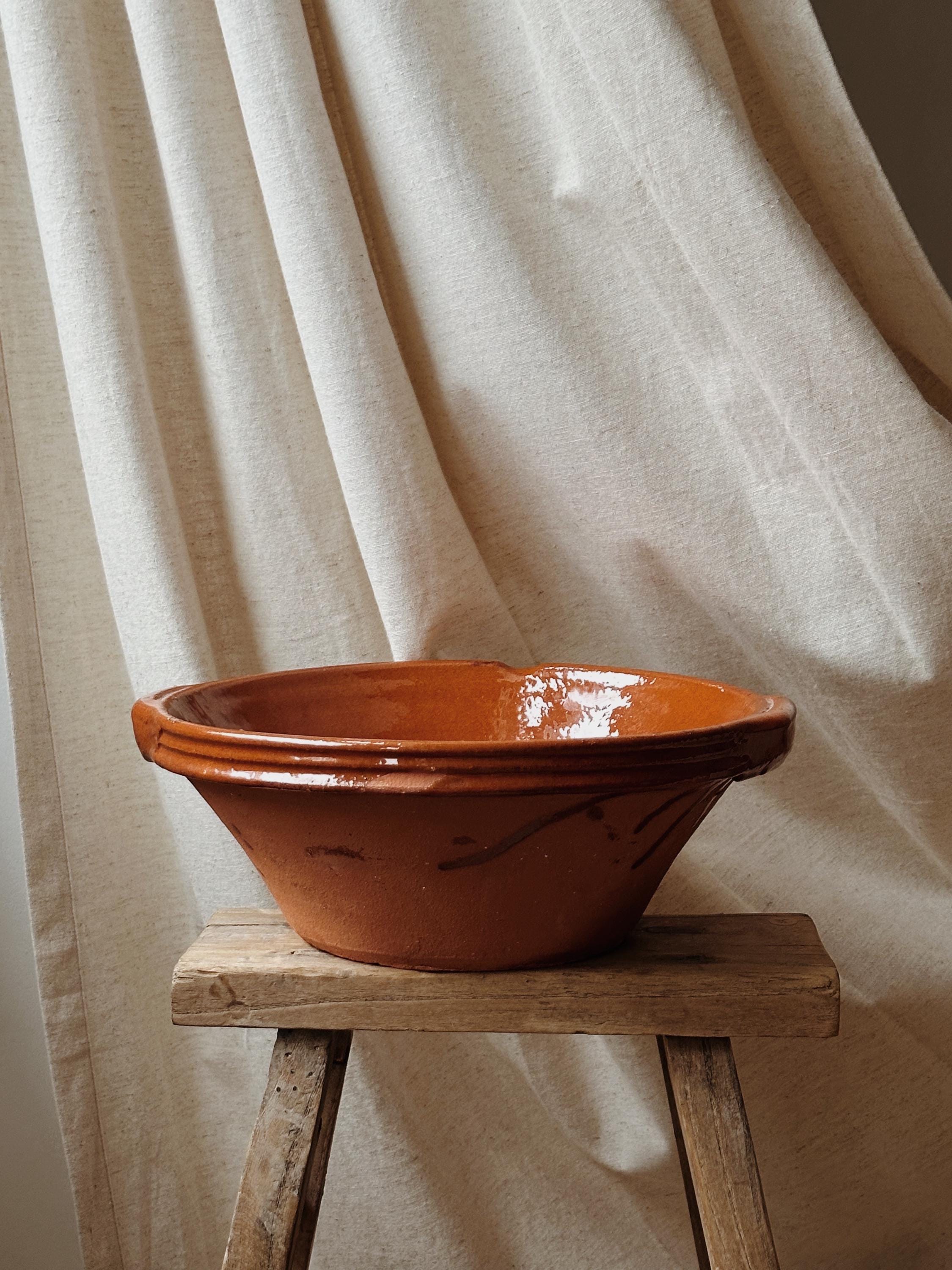 Antique French Dairy Bowl, Pancheon Bowl, Vintage Bowl, French ...