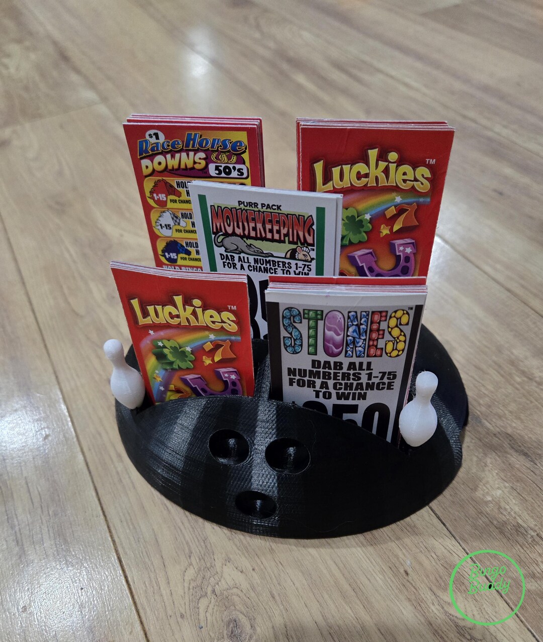 Bowling Ball - Bingo Buddy Custom Pull Tab Holder - Etsy