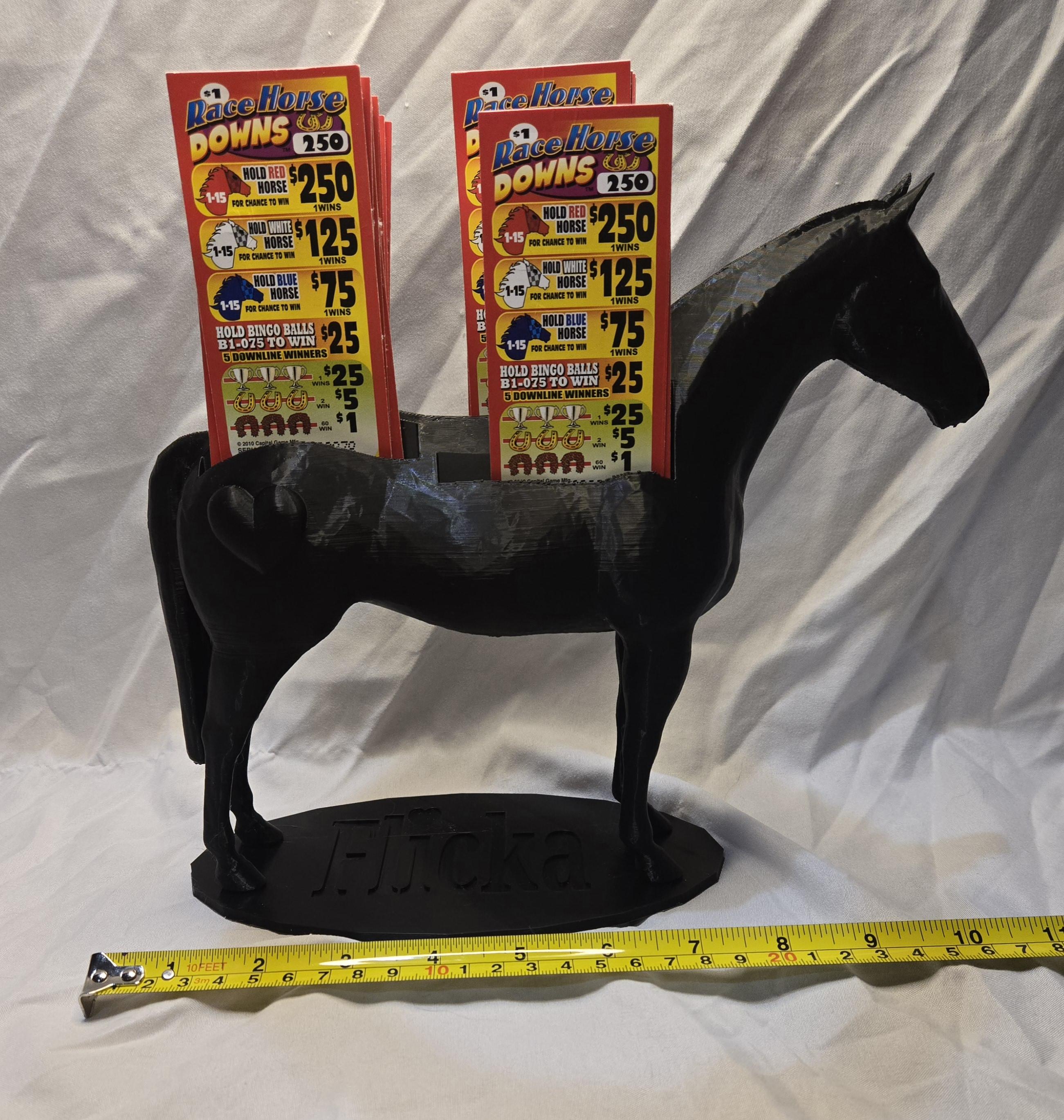 Horse Bingo Pull Tab Holder - Brings GOOD LUCK - CUSTOMIZABLE - Cute ...