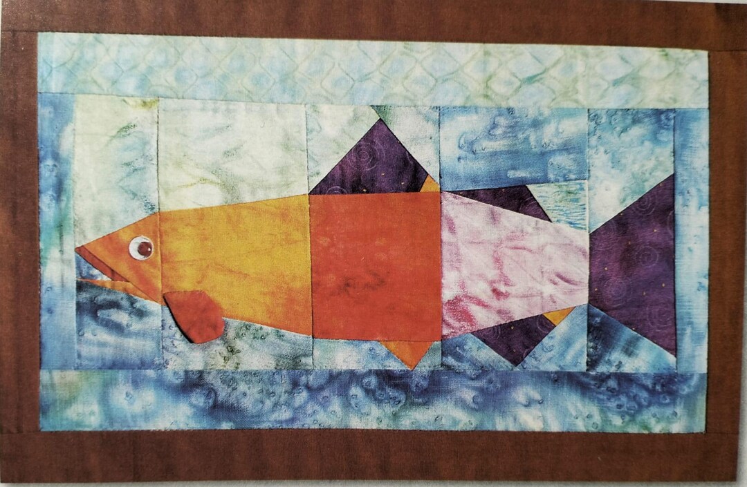 Fish, Foundation, Paper Piercing, FPP, Quilting, Patchwork, Sewing ...