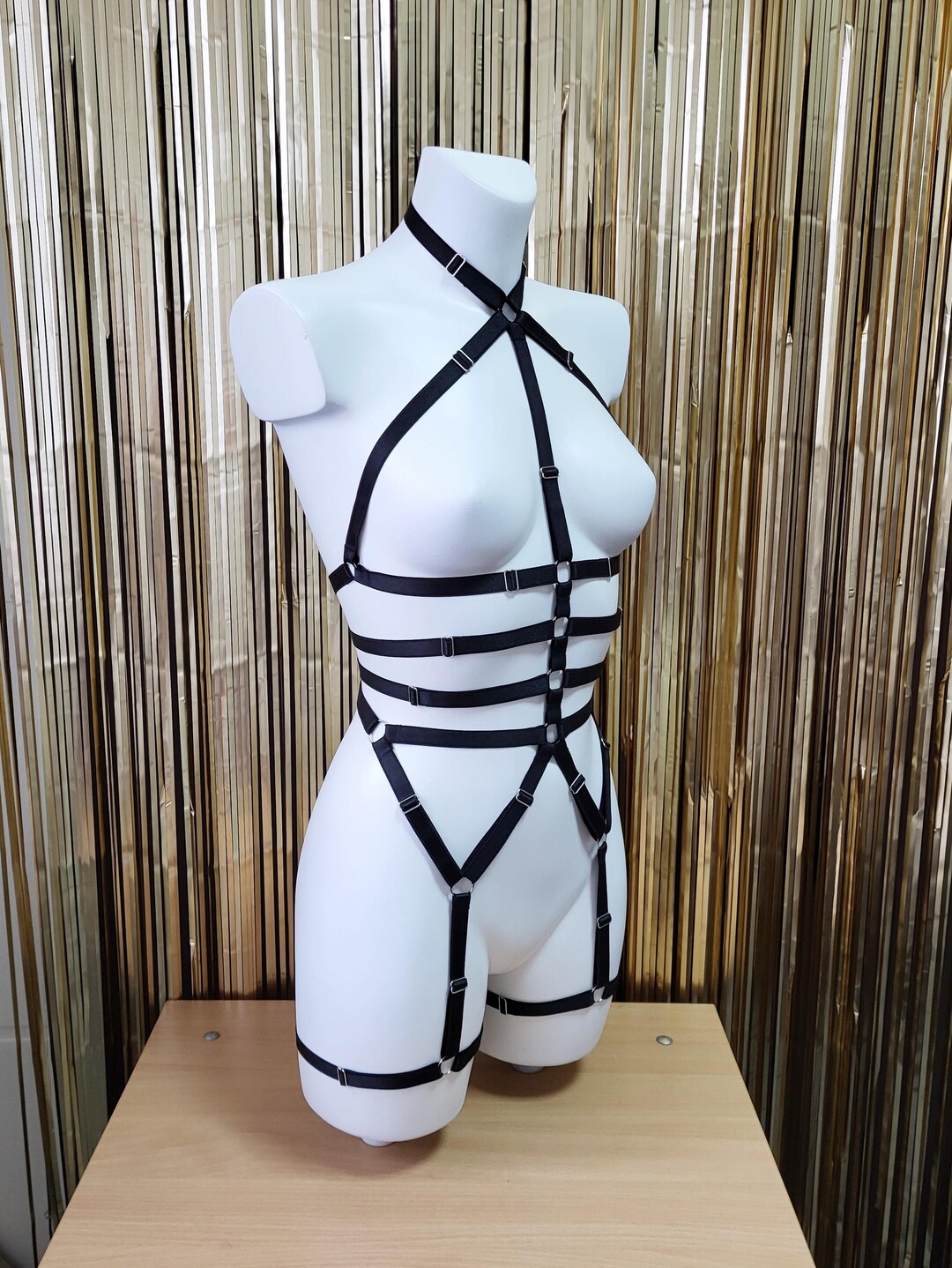 Chest Woman Harness, Rave Festival Clothing, Body Cage Bondage Lingerie ...