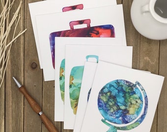 Travel Note Cards - Etsy