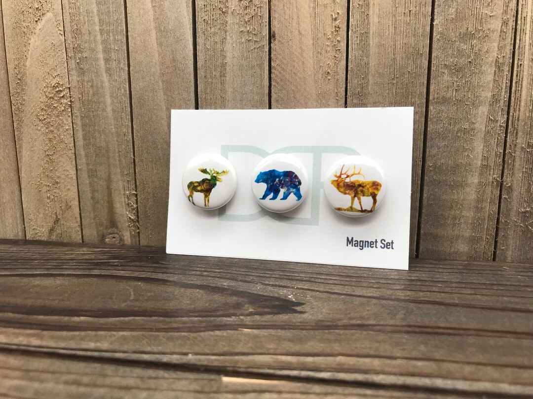 Wildlife Magnets, Set of 3 - Etsy