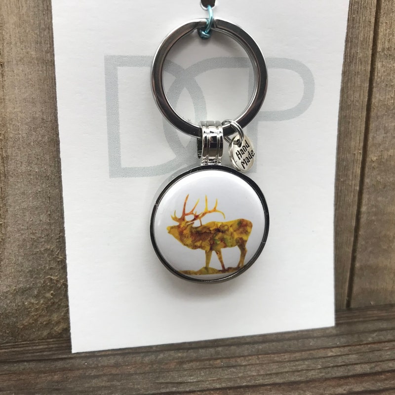 Alcohol Ink Keychain - Etsy