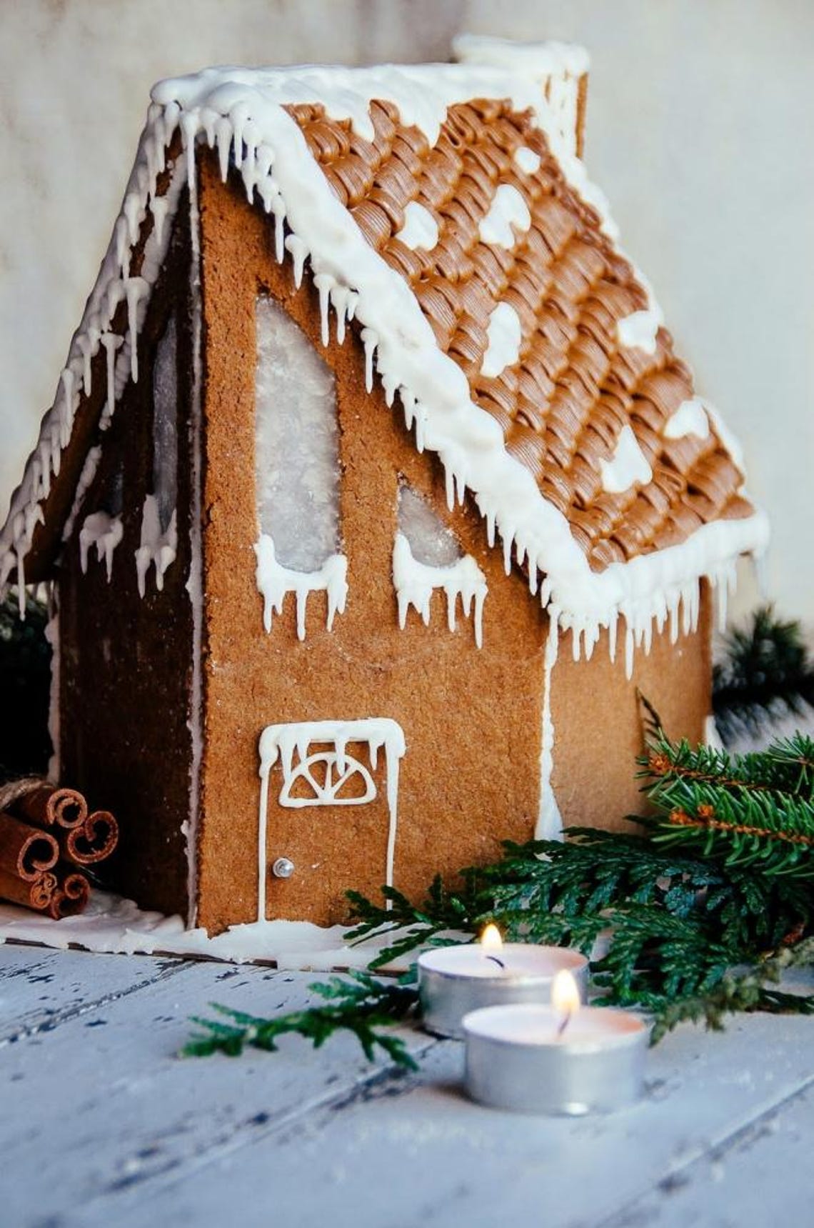 Alpine Gingerbread House Template - Etsy