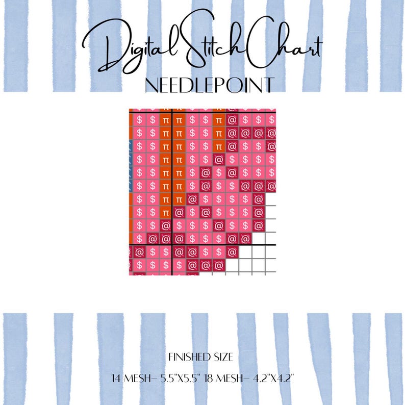 Butterfly - Digital Stitch Chart for Needle Point - Etsy