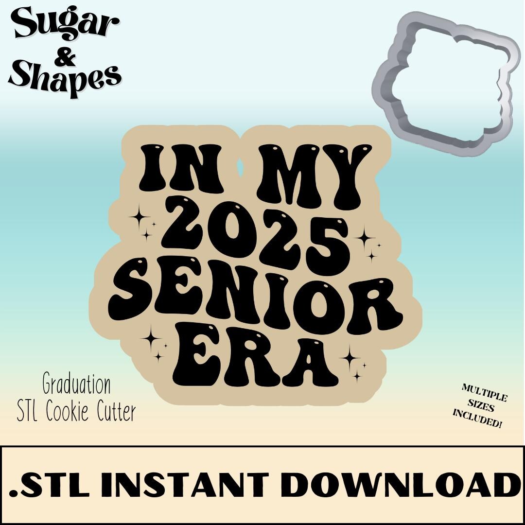Graduation Cookie Cutter STL File Instant Digital Download Sugar Cookie ...