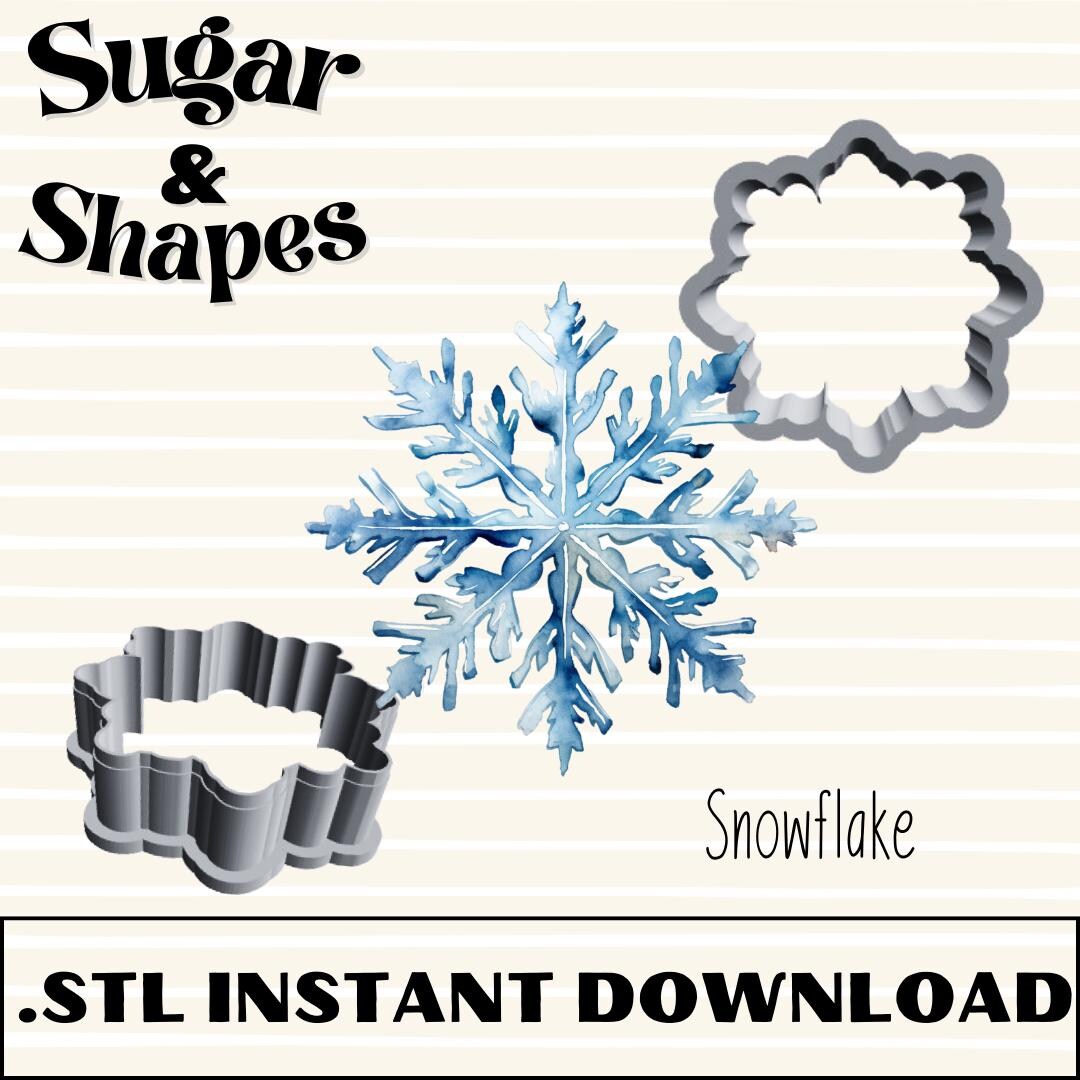 Diy Snowflake Cookie Cutter Digital STL File Instsant Download 3D ...