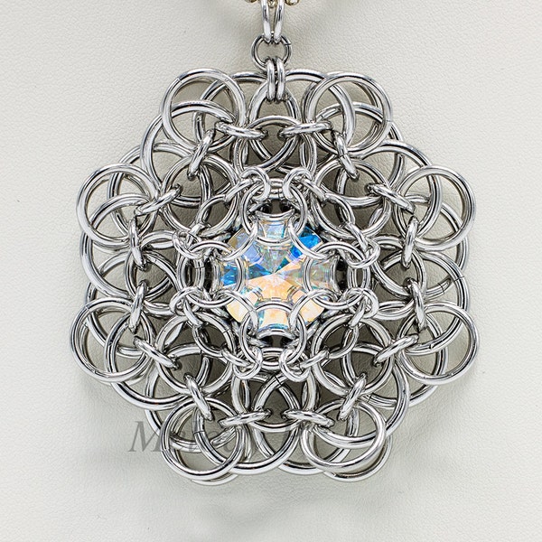Chain Maille Pendant - Etsy