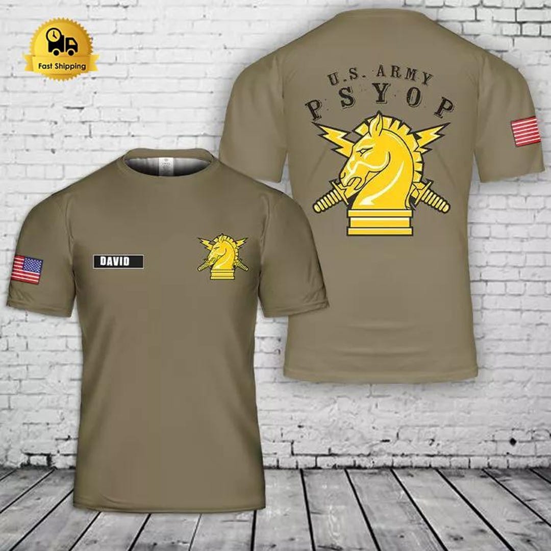 U.S. Army PSYOP Custom Name T-shirt Military Psychological Operations Design - Etsy