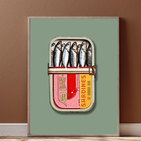Sardine Print - Etsy UK