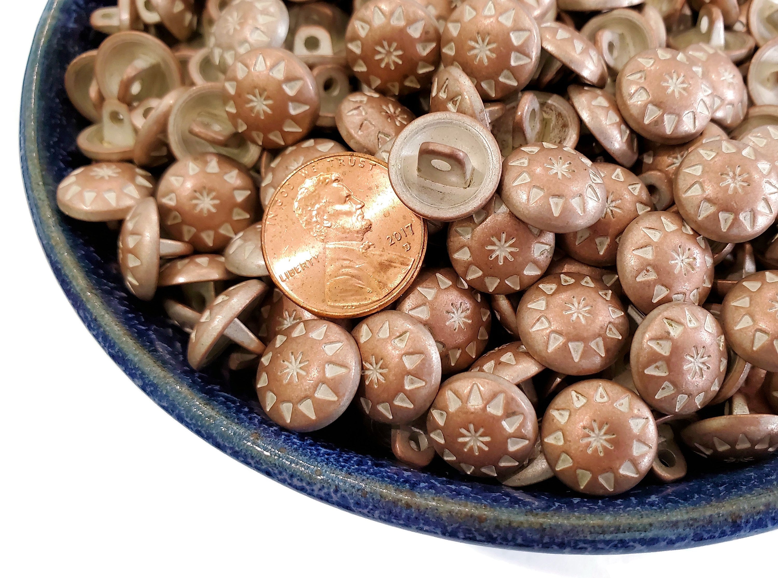 Vintage Metal Buttons With Southwest Inspired Sunburst Choose | Etsy