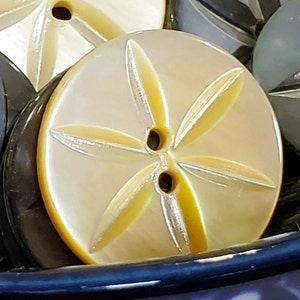 Vintage Starburst Mother of Pearl Sewing Buttons for Knitting and ...