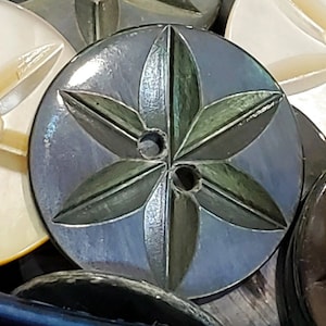 Vintage Starburst Mother of Pearl Sewing Buttons for Knitting and ...