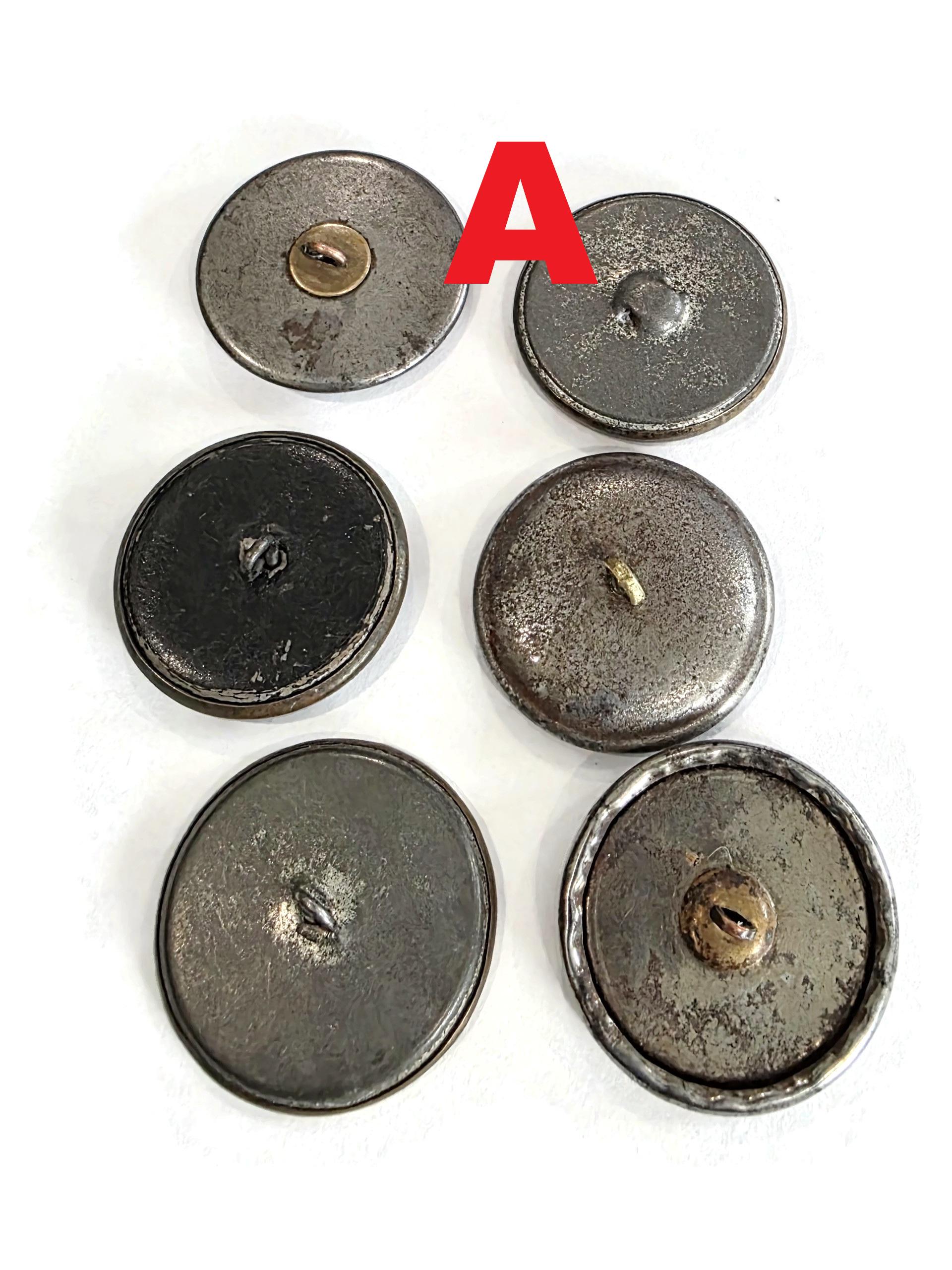 6 Large Antique Victorian Buttons: Choice of Sets for Sewing, Knitting ...