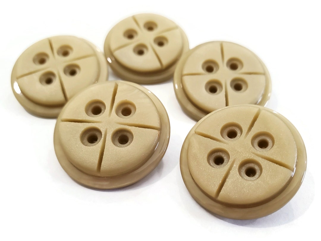 Mid Century Vintage Coat Buttons, High Quality French Plastic for ...