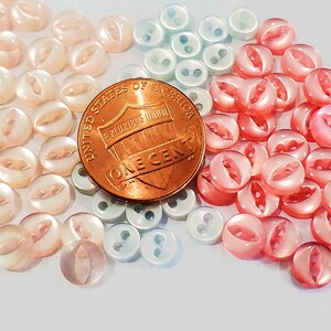 Tiny Vintage Baby Buttons, Color and Quantity Choices, Small Sewing ...