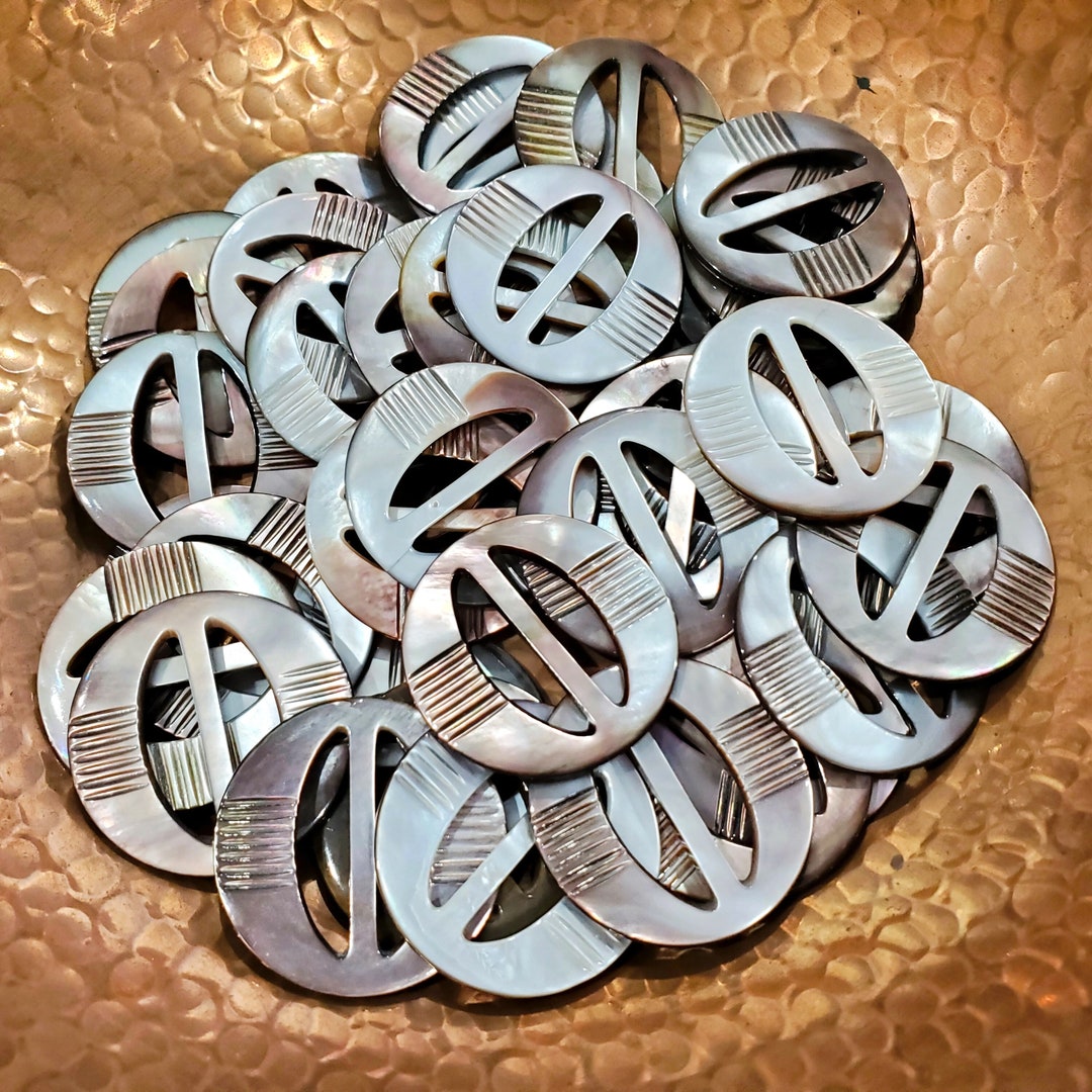 Antique Mother of Pearl Art Deco Buckles, Natural Ocean Shell Belt ...
