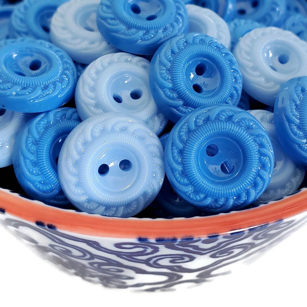 1940s Vintage Italian Dress Buttons in Your Choice of Sky Blue and ...