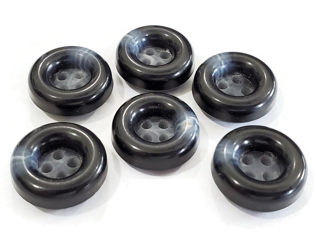 Vintage Lightning Bolt Buttons - Mid Century Plastic for Sewing ...