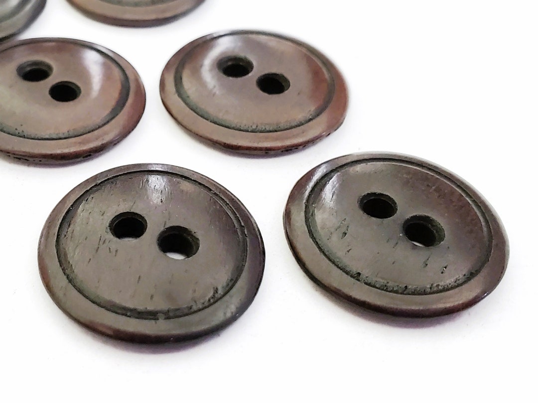 Vintage Wooden Buttons in Your Choice of Sizes, Blazer Buttons for ...