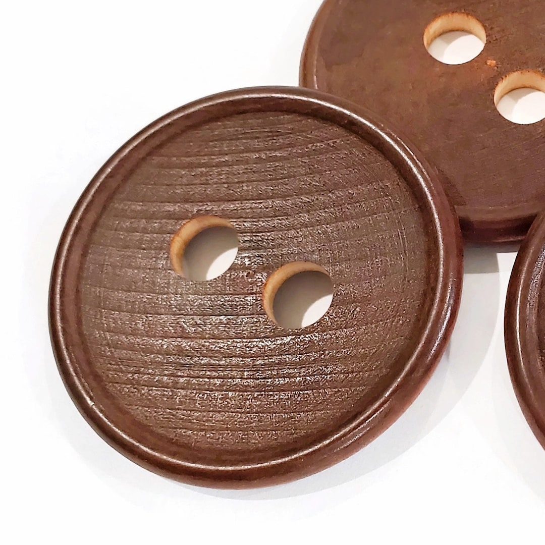 Extra Large Vintage Wooden Button, 2 1/4 Inch for Sewing, Knitting ...