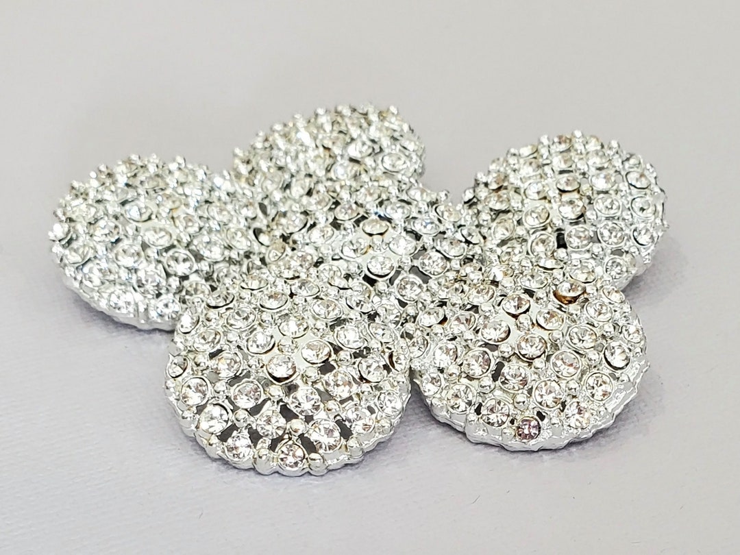 Large Vintage Rhinestone Buttons for Glamorous Sewing, Knitting ...