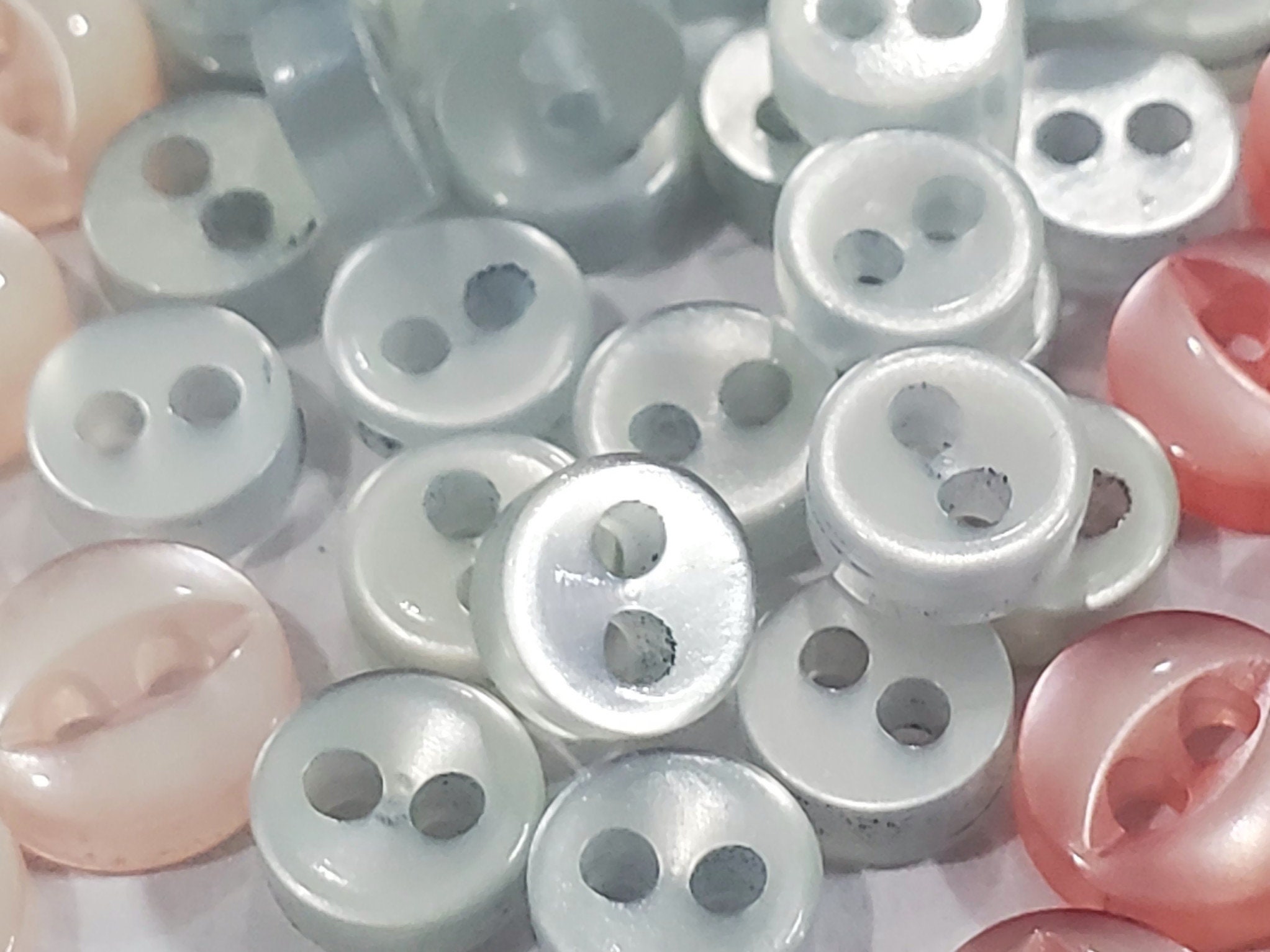 Tiny Vintage Baby Buttons Color and Quantity Choices Small | Etsy