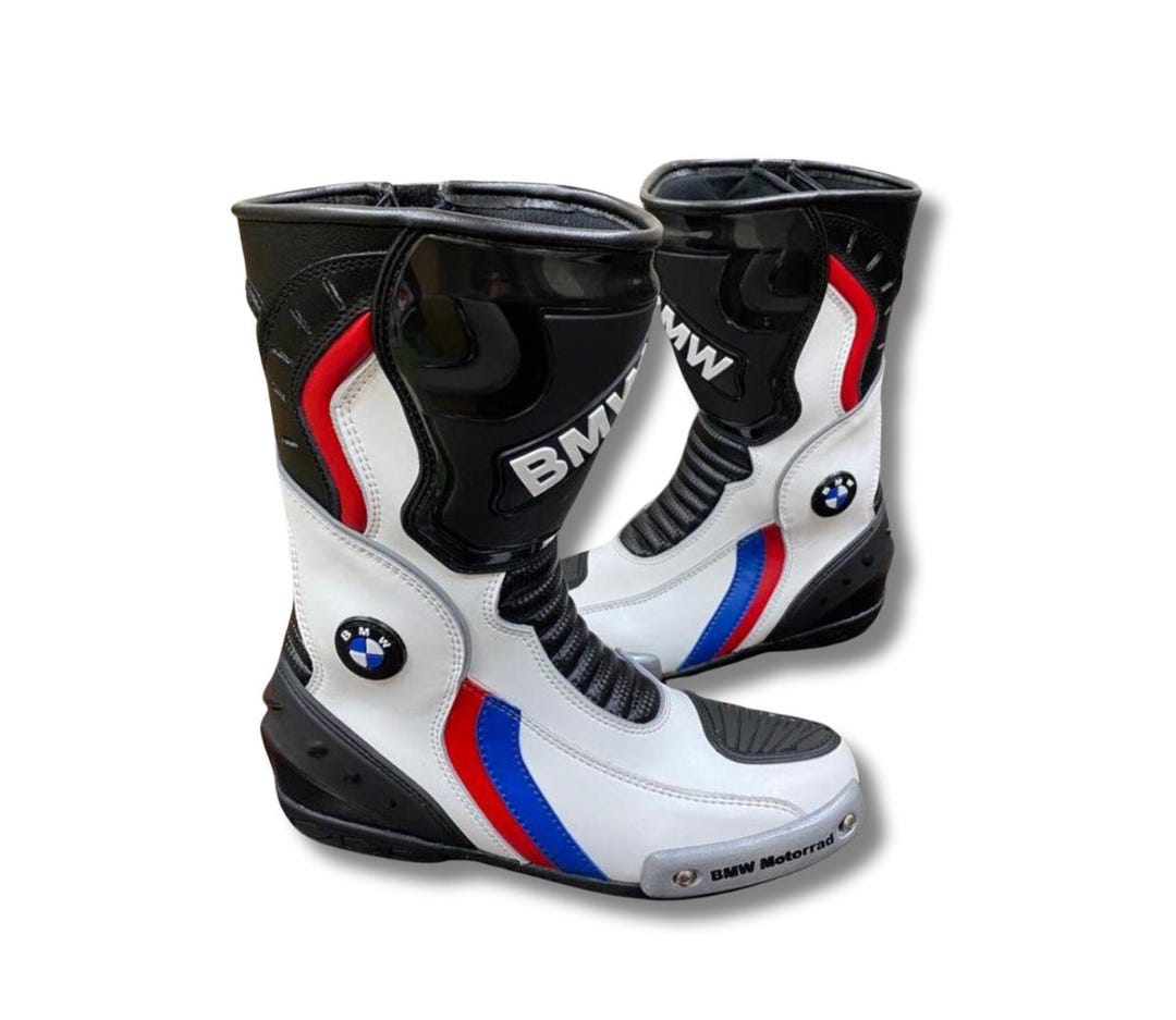 BMW Motorrad Motorbike Racing Leather Boots BMW Motorcycle Racing ...