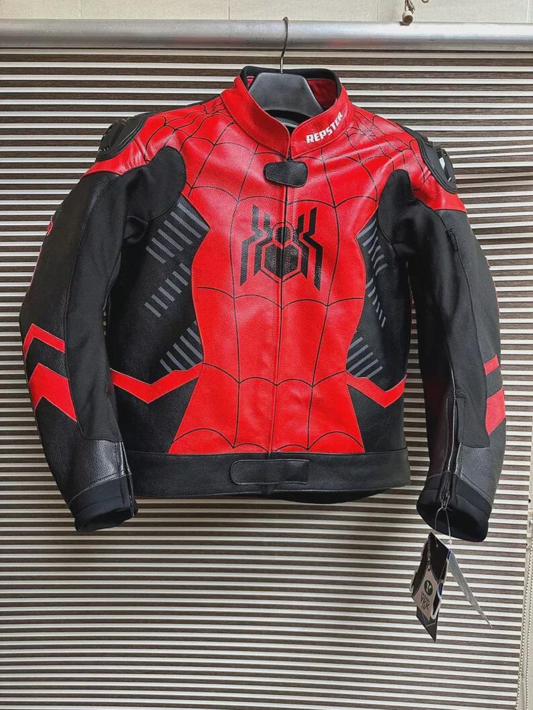 World Superbike Red Spiderman Motorbike Racing Leather Jacket - Etsy