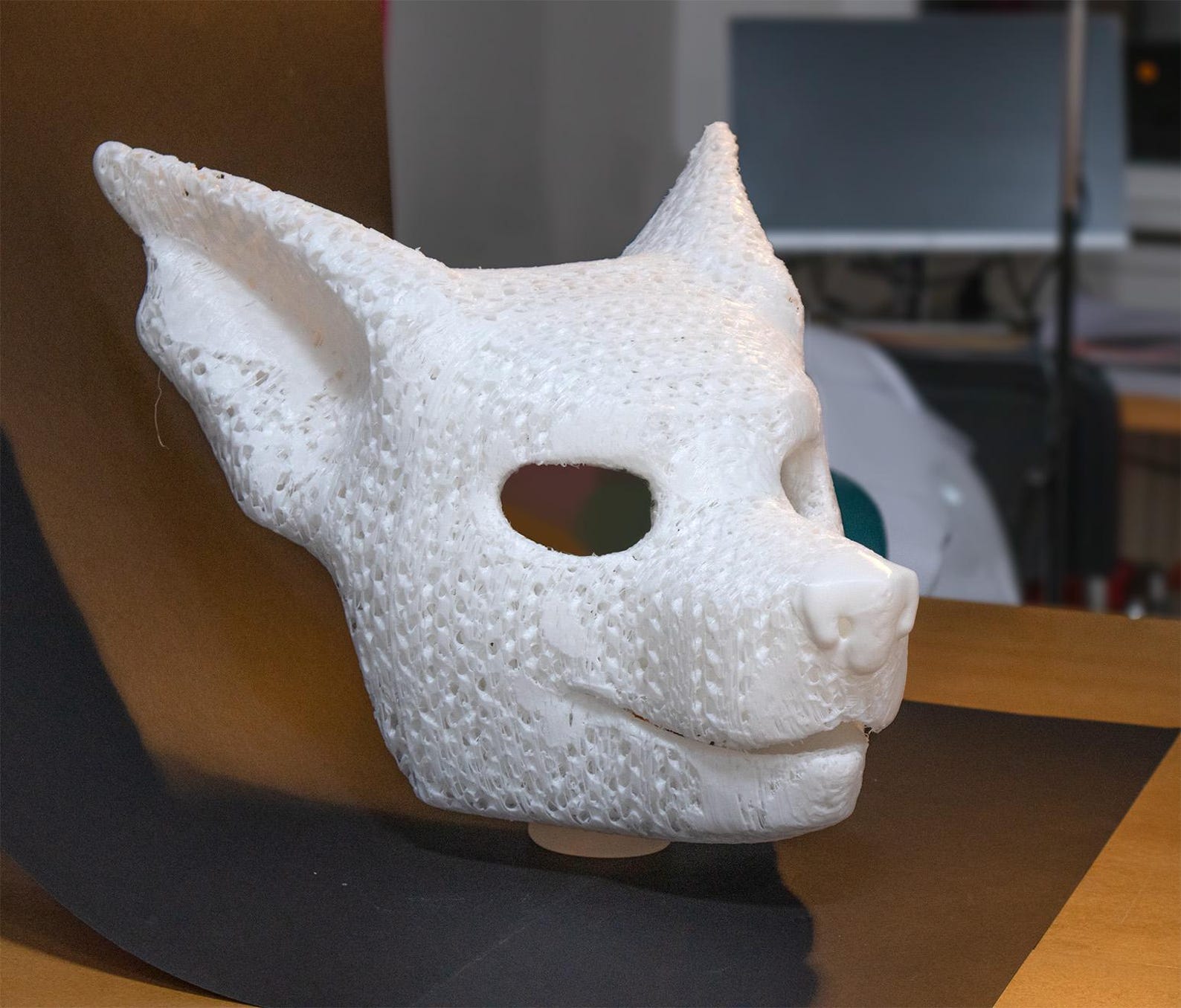 Dog/wolf TPU Fursuit Head Base Fursuits, 3D Print – Fan and Glasses ...