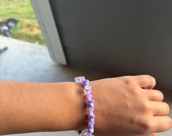 Blue and Purple Kandi Bracelet - Etsy
