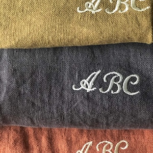 Large Linen Shawl for Women, Moss Green Colour, 100% Linen Pashmina ...