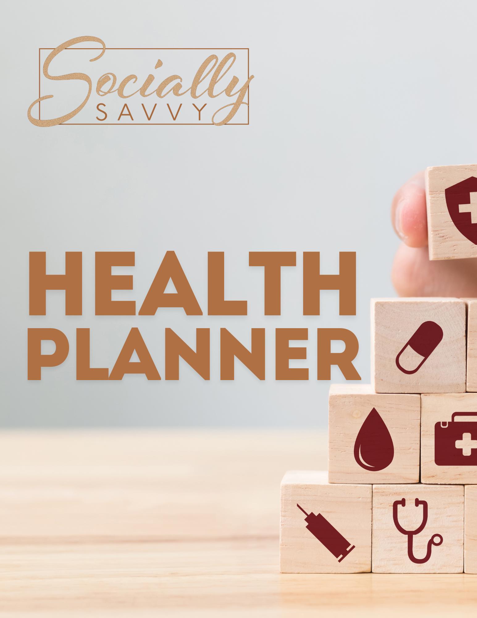 Health Planner - Etsy